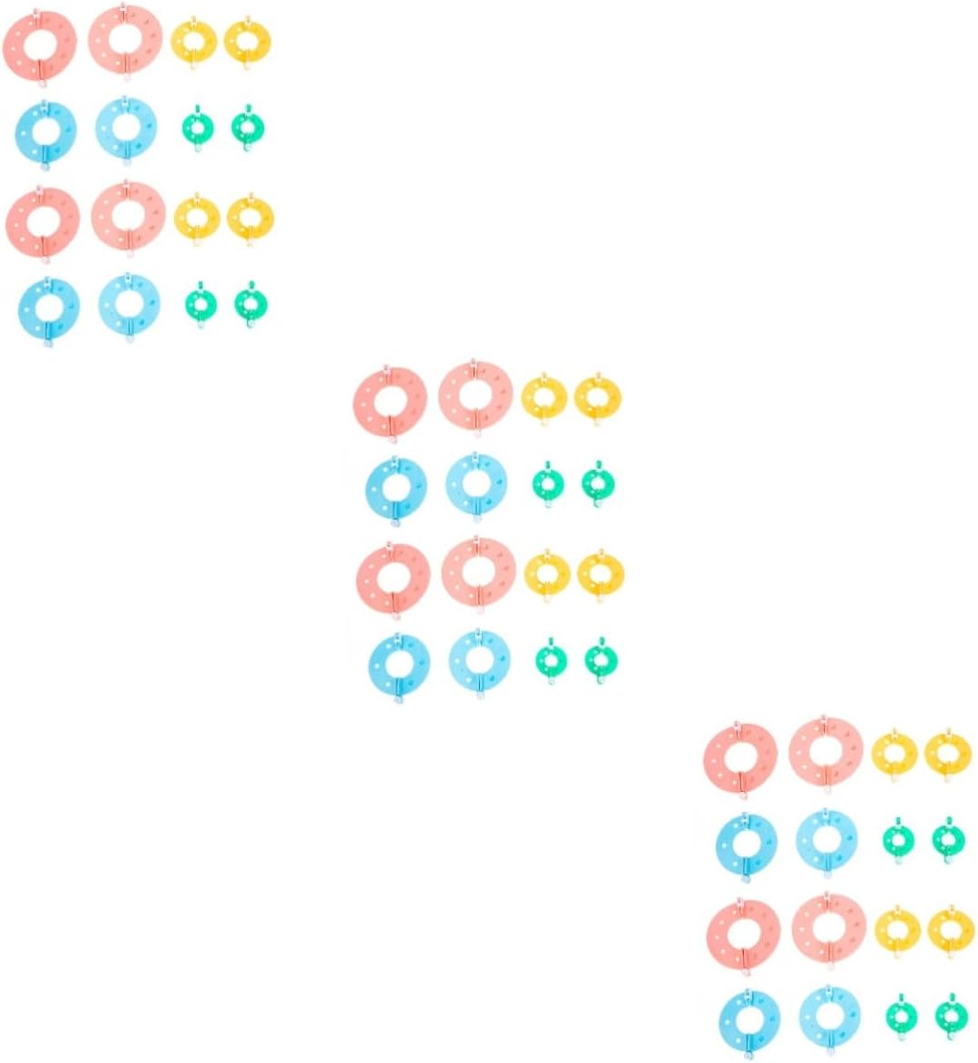 48 Pcs Pompom Knitter DIY Fluff Tool Braiding Tool Deer Hide Plush ...