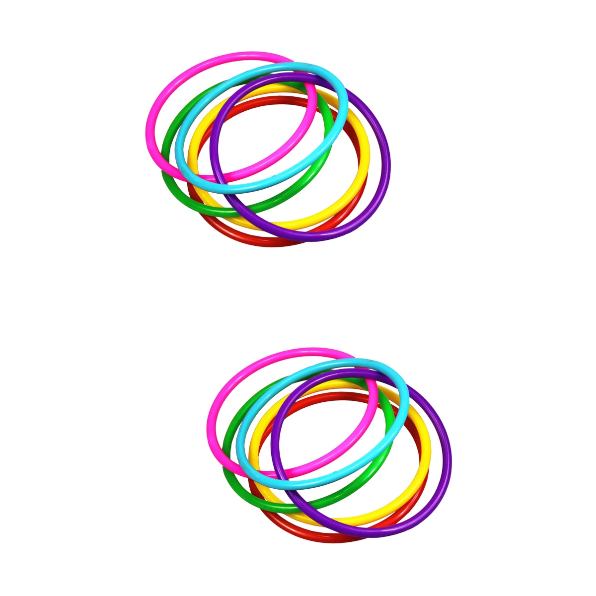 48 Pcs Pretend Play Toys Toss Ring Circle Kids Rings Thicken Bold ...