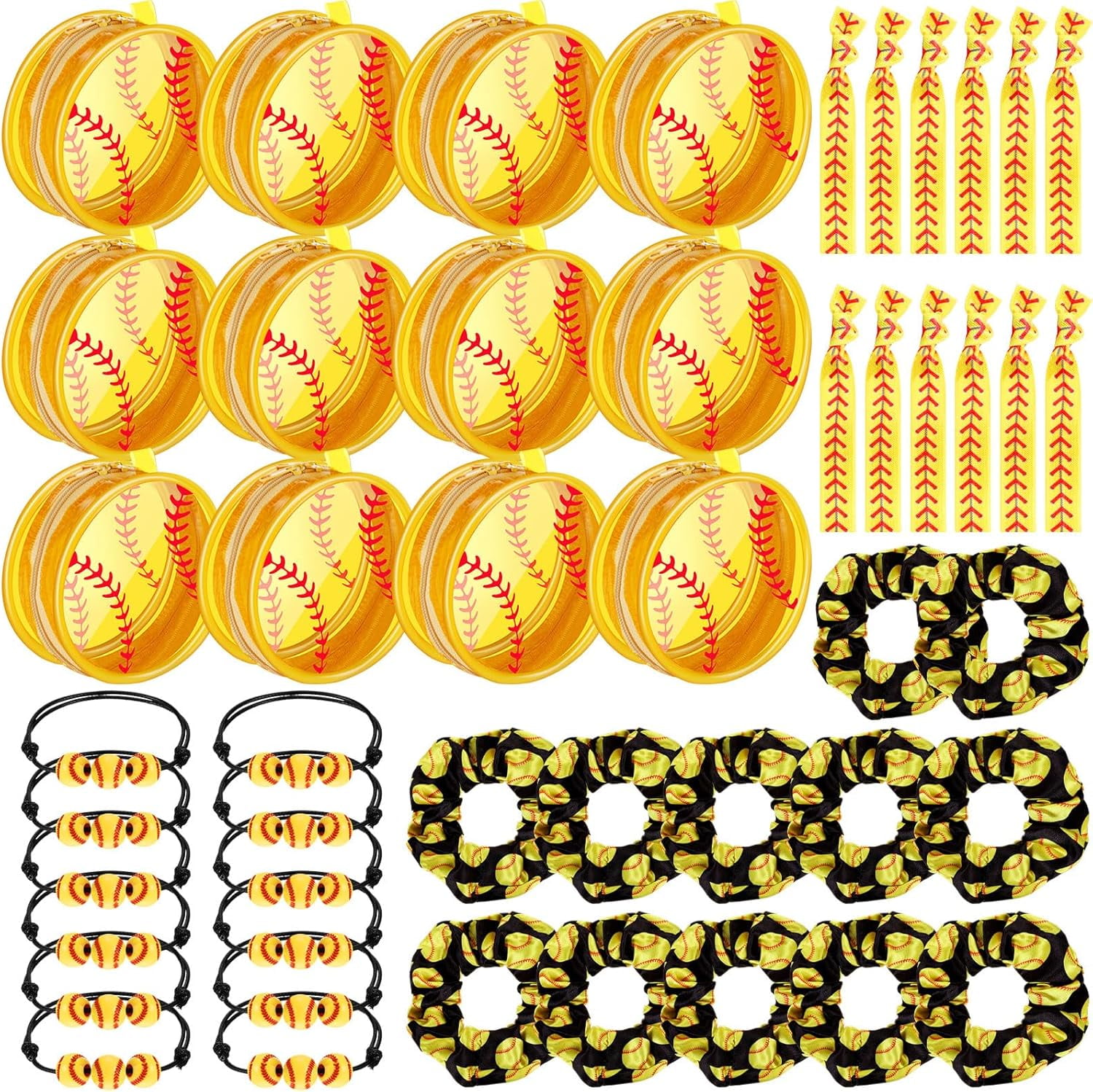 48 Pcs Softball Gifts for Team Party Favors Soft-ball Goodie Bag ...
