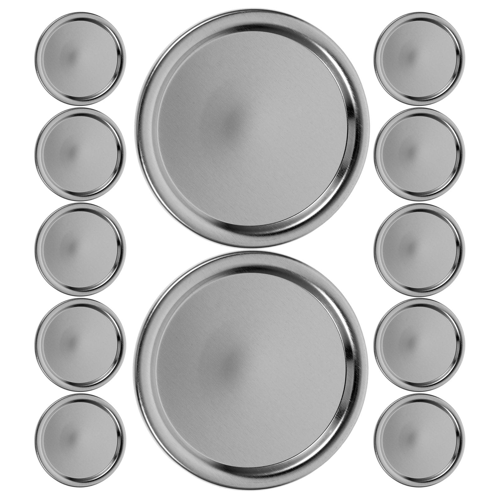48 Pcs Split Metal Mason Jar Lid Tinplate Sealing Round Ring Iron (86 ...