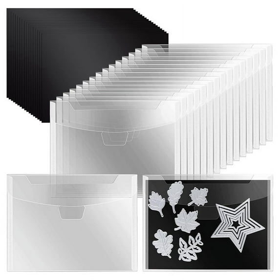 48 Pcs Stamp and Die Storage Pockets with Rubber Magnetic Sheets ...