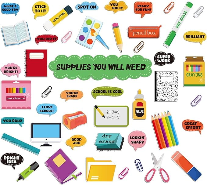 48 Pcs Supplies You Will Need Mini Bulletin Board Set with ...