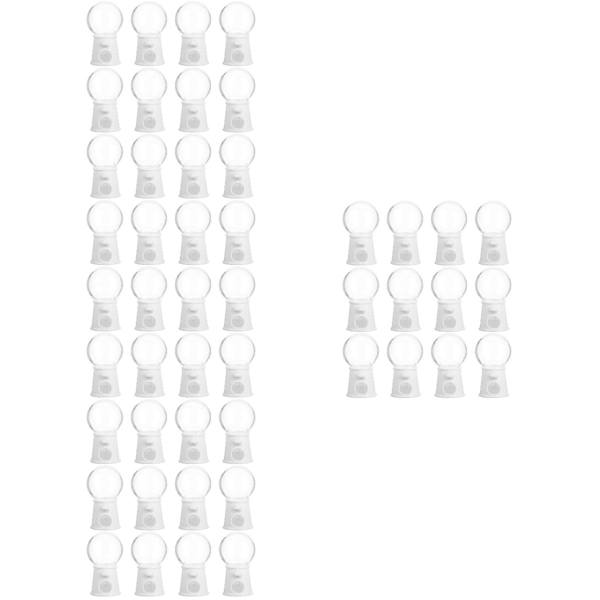 48 Pcs Toy Gumballs Cake Decorating Gumball Machine Dispenser Mini ...