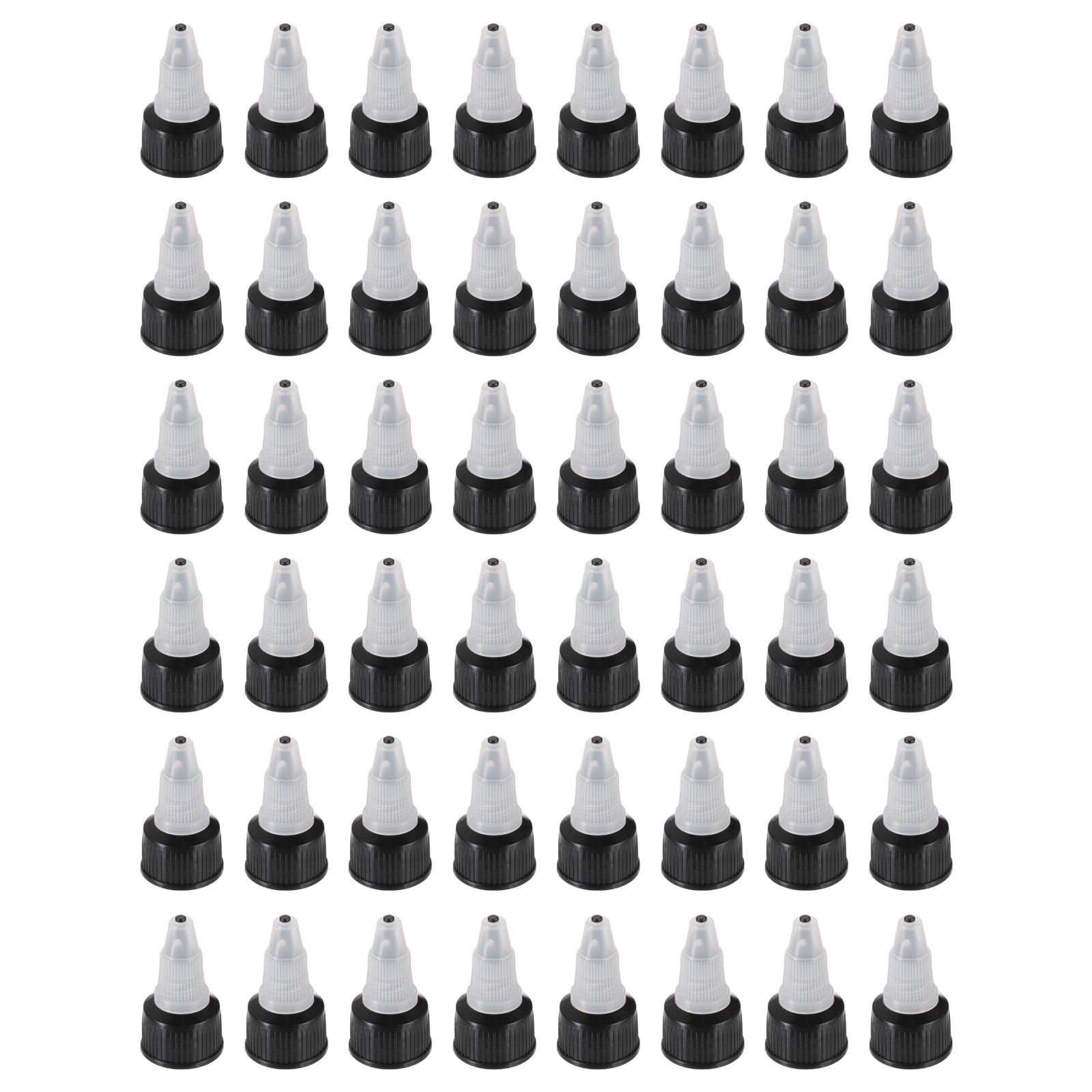 48 Pcs Twist Top Caps, 18/410 Plastic Squeeze Bottle for Glue ...
