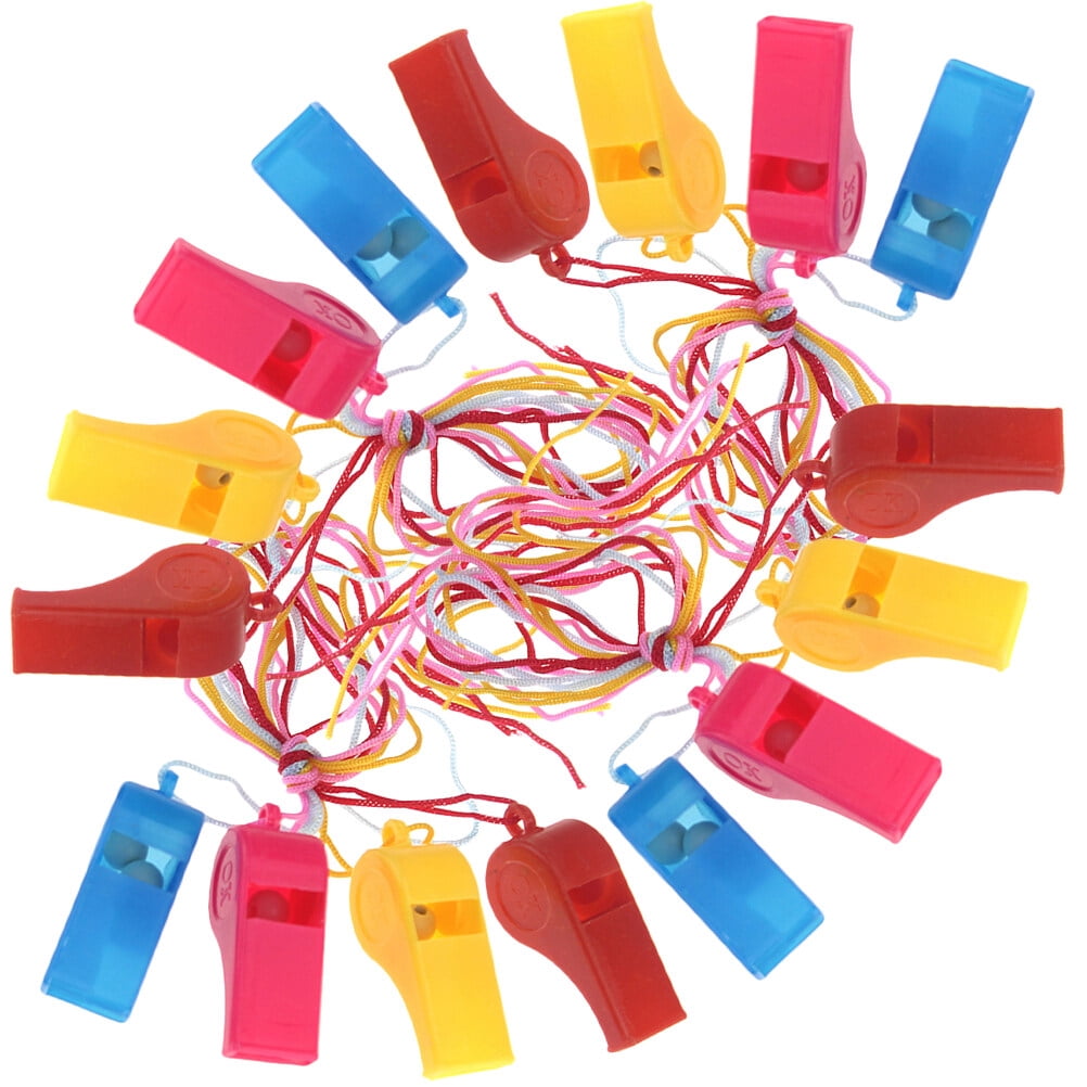 48 Pcs Whistle Whistles Sports Loud with Lanyard Kids Toys Toddler ...