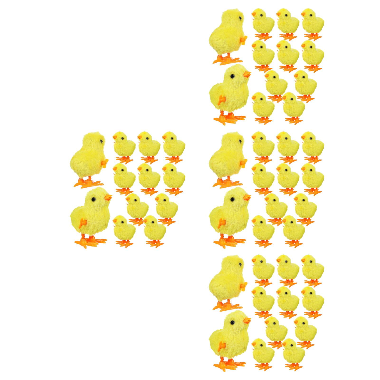48 Pcs Wind Up Chick Toys Wind-Up Jumping Cute Small Chicks Plush ...