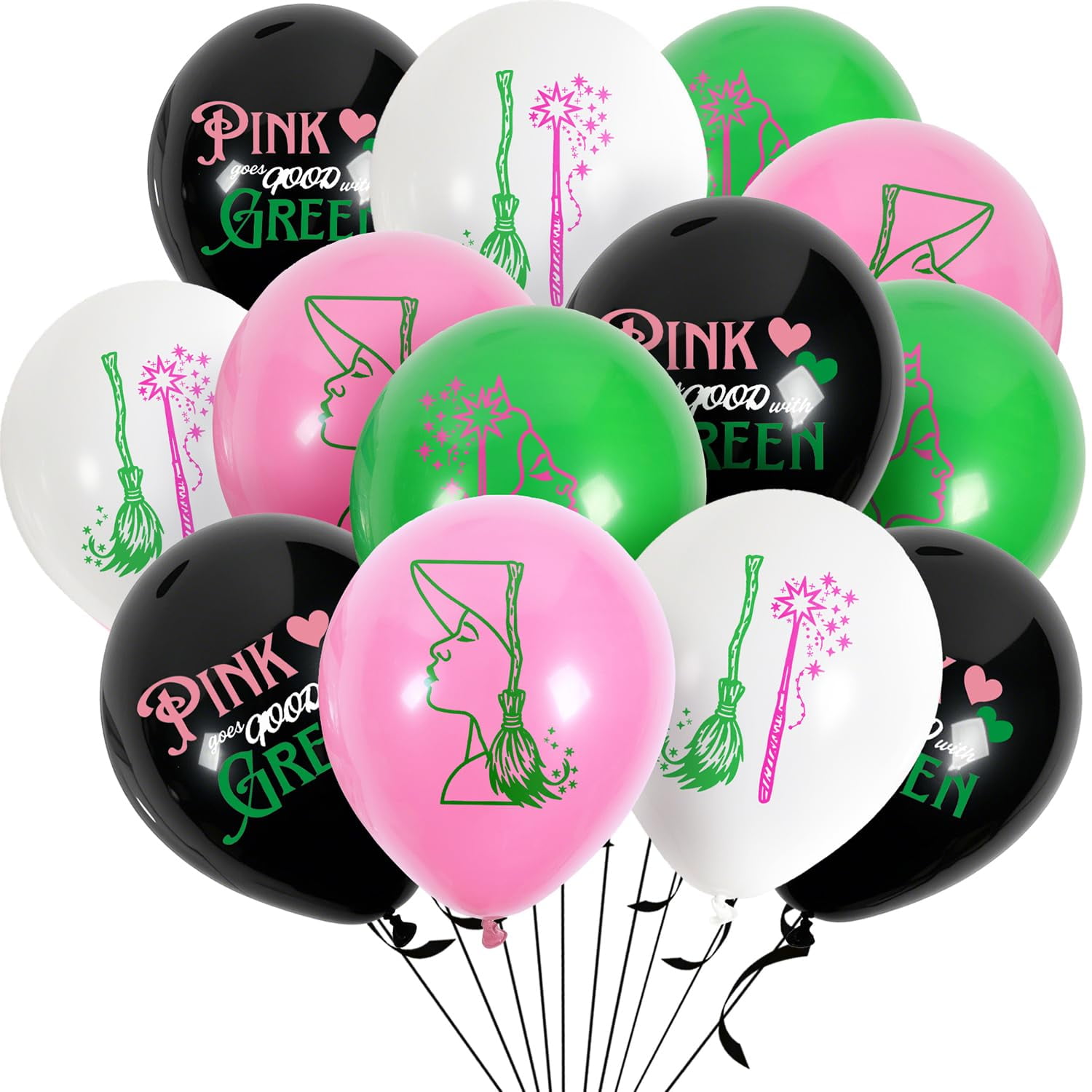48 Pcs Witch Party Balloons for Witch Birthday Party Decorations Witch ...