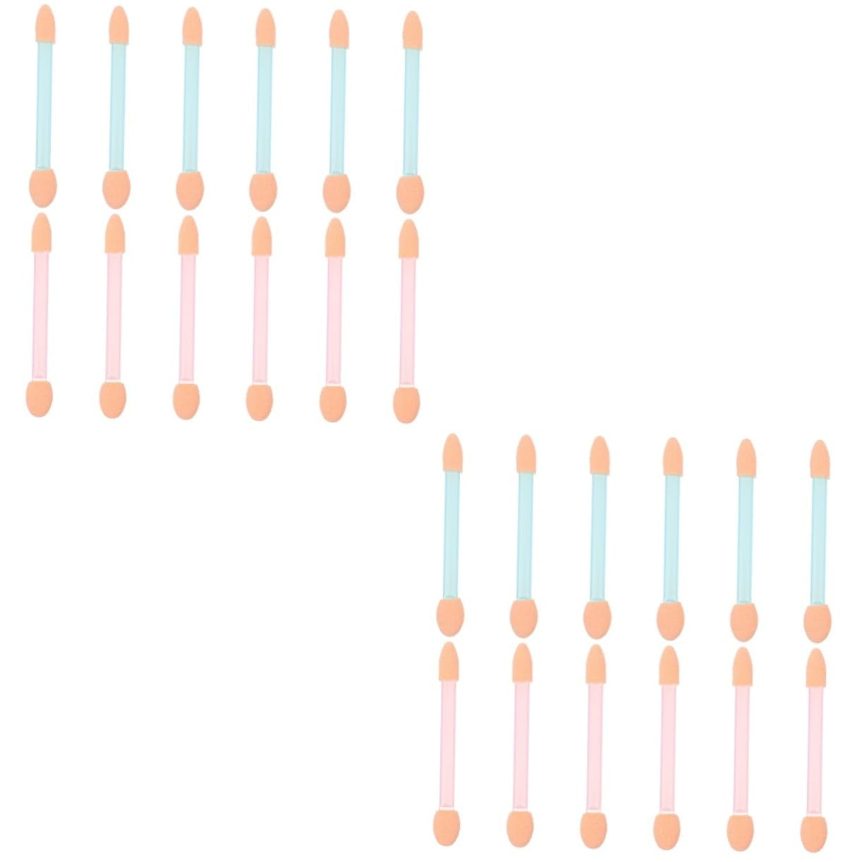 48 Pcs foam eyeshadow applicators makeup eye sponge eye makeup cosmetic ...