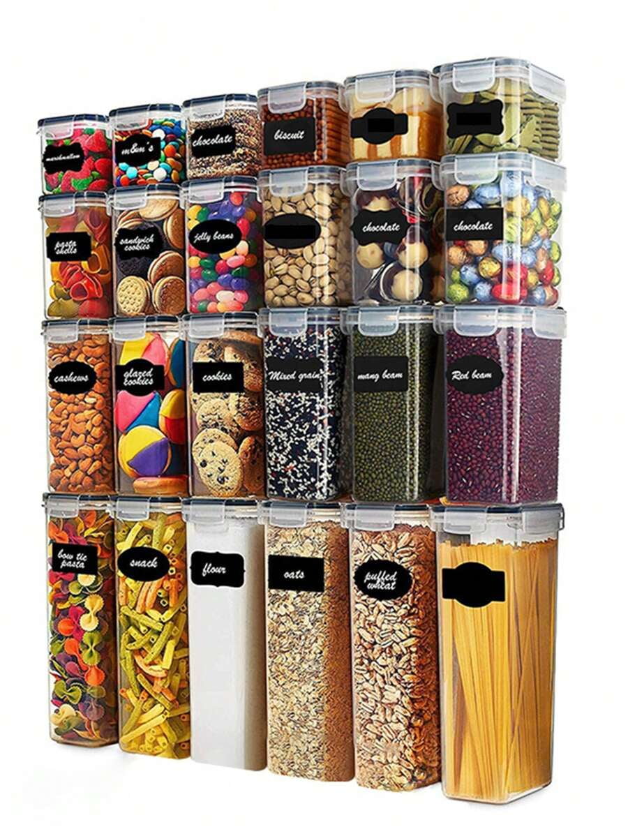 48-Piece Airtight Food Storage Containers with Lids, Lunch Boxes for ...