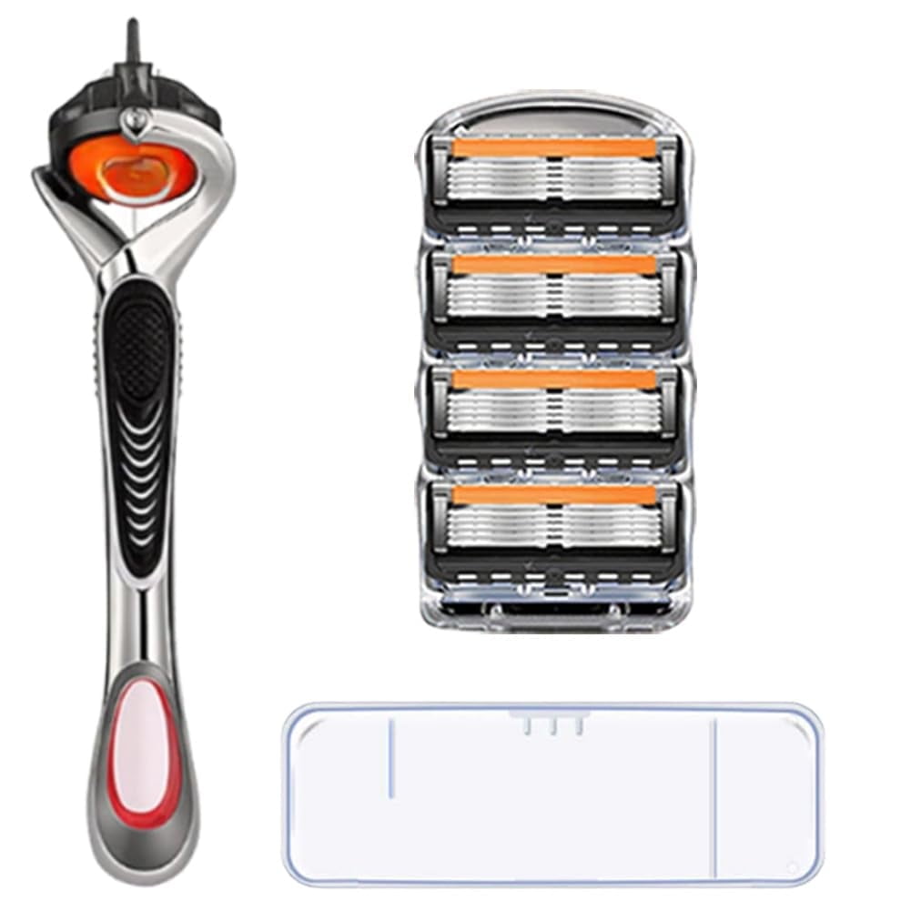 48-Piece Men's/Women Razor Blade Replacement Set with Free Handle, Long ...