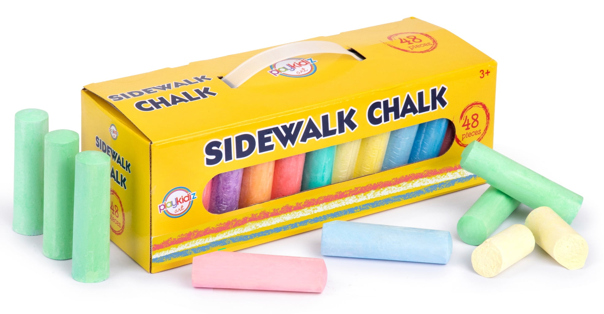Kindergarten Sidewalk Chalk Set for Outdoor Drawing and Play - Walmart ...