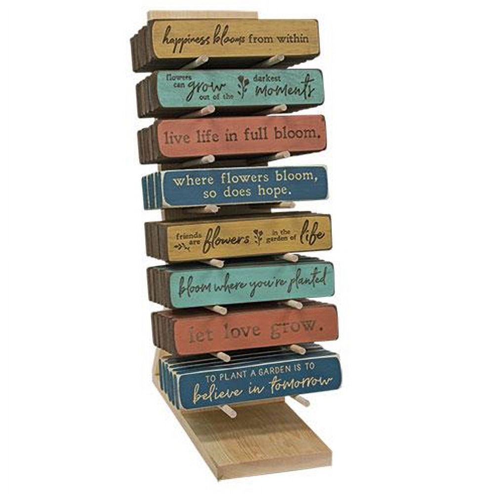 48 Piece Spring 8" Laser Cut Block Assortment With Display Rack ...