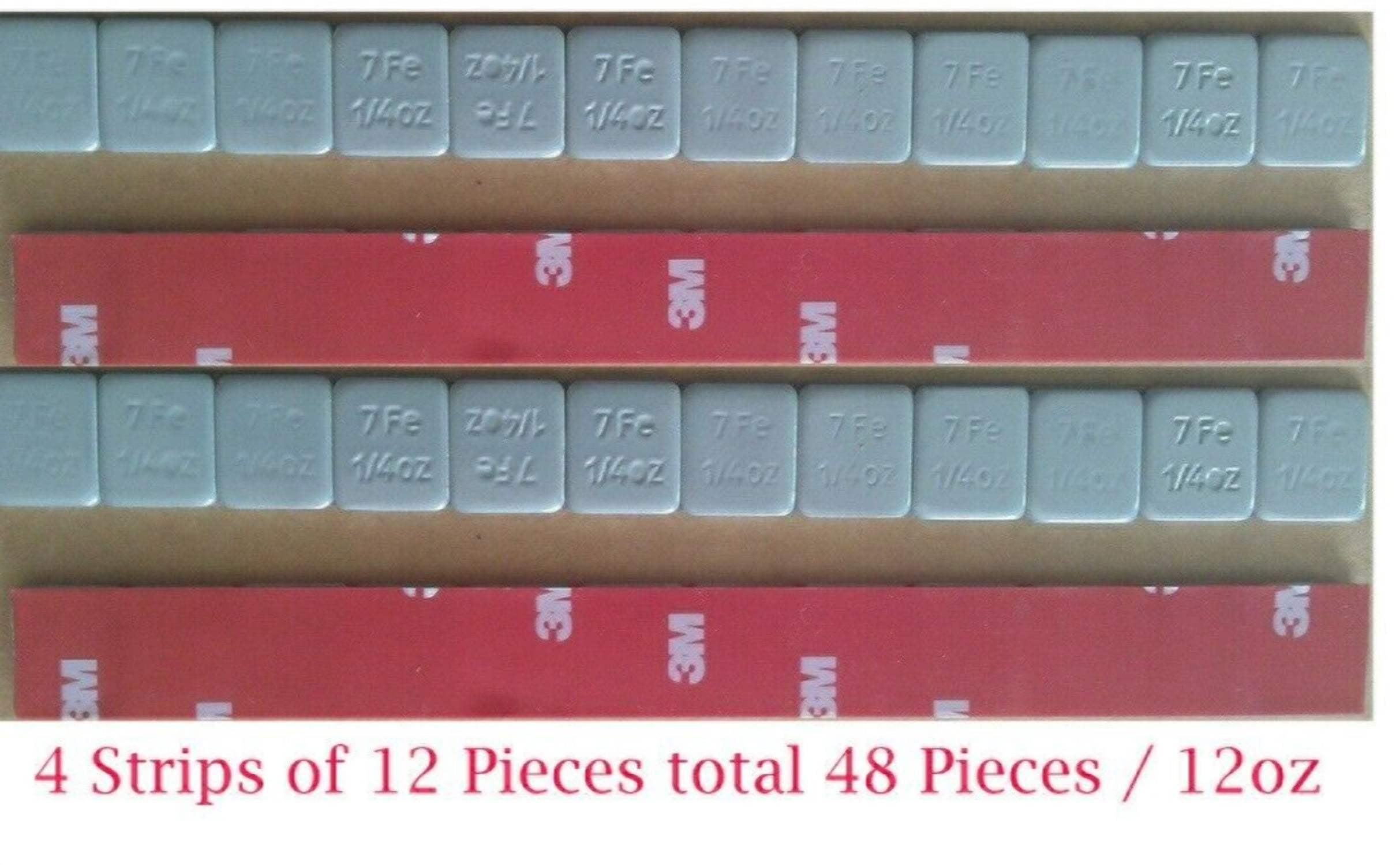 48 Pieces / 12 oz Stick on Wheel Weight Balance Black 0.25 oz 1/4oz Red ...