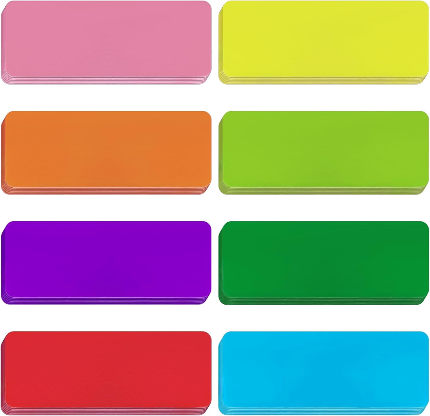 48 Pieces Colorful Magnetic Dry Erase Labels,Waterproof Reusable Strips ...