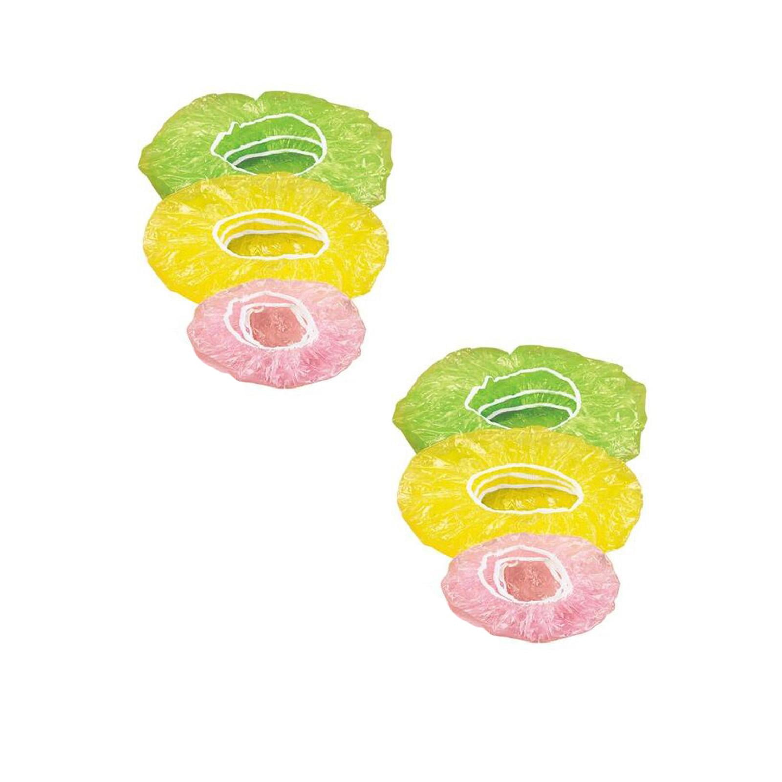 48 Pieces Elastic Food Covers Colorful Reusable Food Storage Covers ...