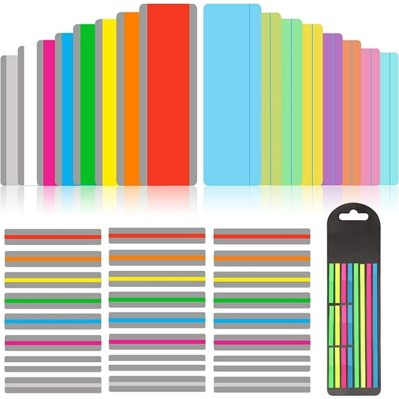 48 Pieces Guided Reading Strips 3 Style Reading Highlighter Strips 8 ...