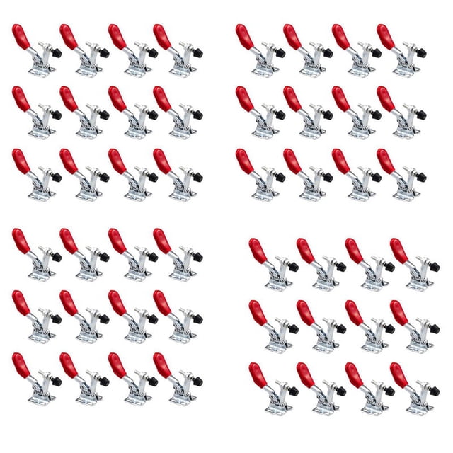 48 Pieces Hand Tool Adjustable Toggle Clamp 201A Antislip Red ...