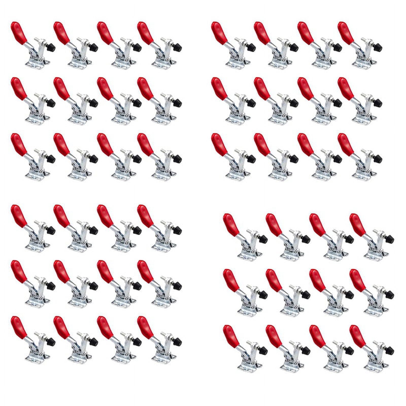 48 Pieces Hand Tool Adjustable Toggle Clamp 201A Antislip Red ...