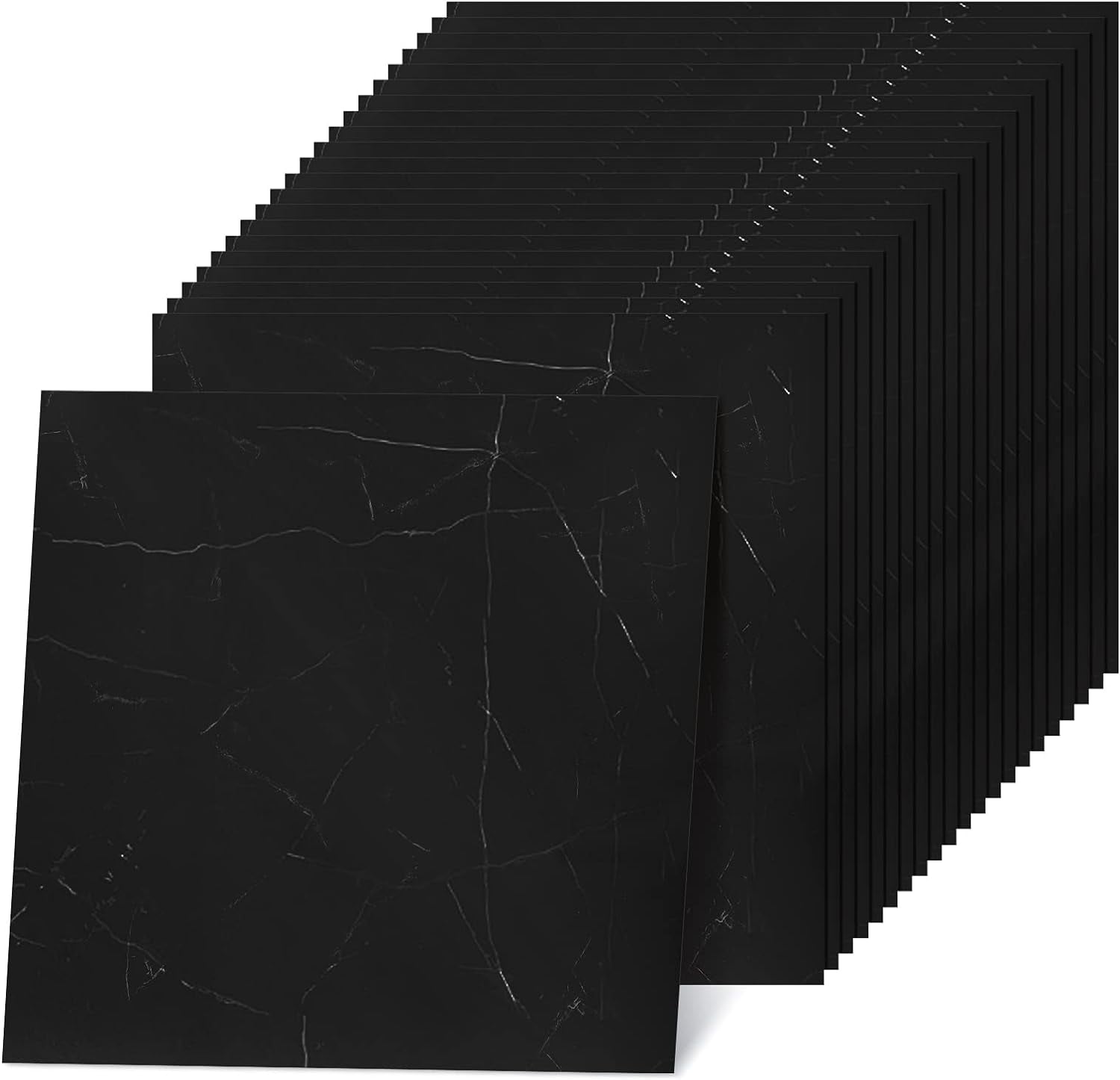 48 Pieces Peel and Stick Floor Tiles Vinyl Flooring 12 x 12 Inch Stick ...