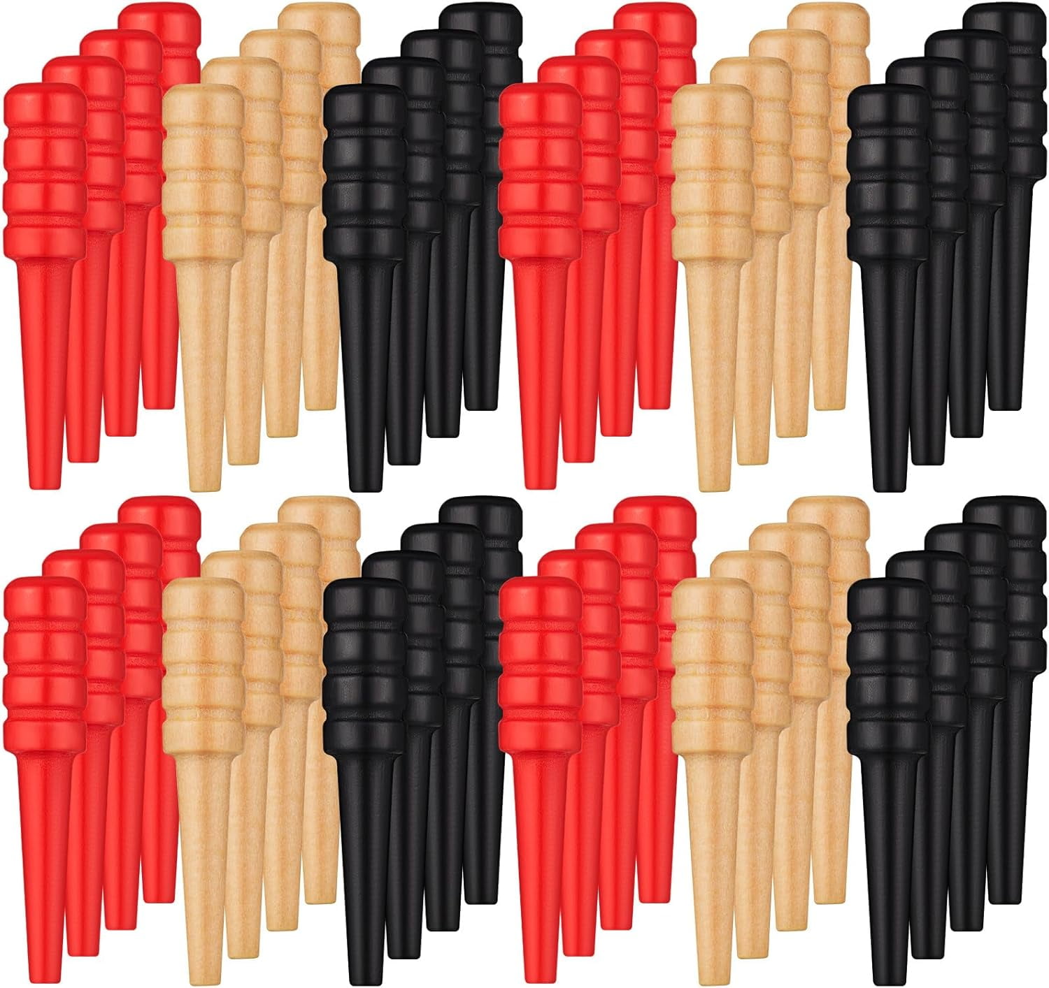 48 Pieces Wooden Cribbage Pegs Wood Cribbage Board Pegs Fit 1/ 8 Holes ...