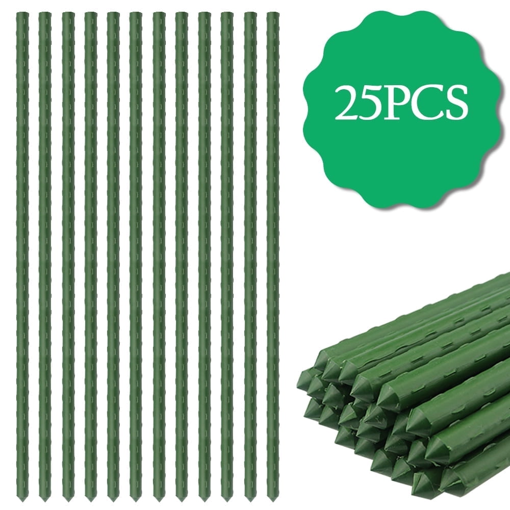 Bibana 25PCS 48 in Plant Stakes Garden Tomato Sticks Plant Stakes ...