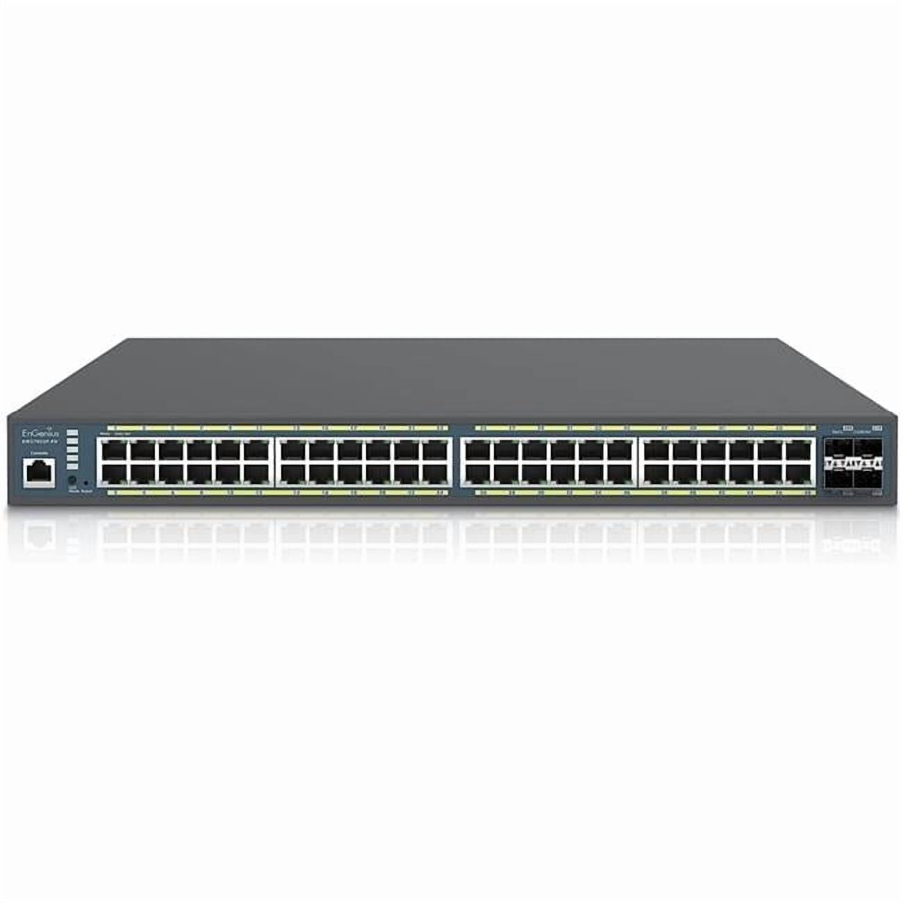 48-Port Gigabit PoE Plus Ethernet Switch with 410W PoE Budget, Black ...