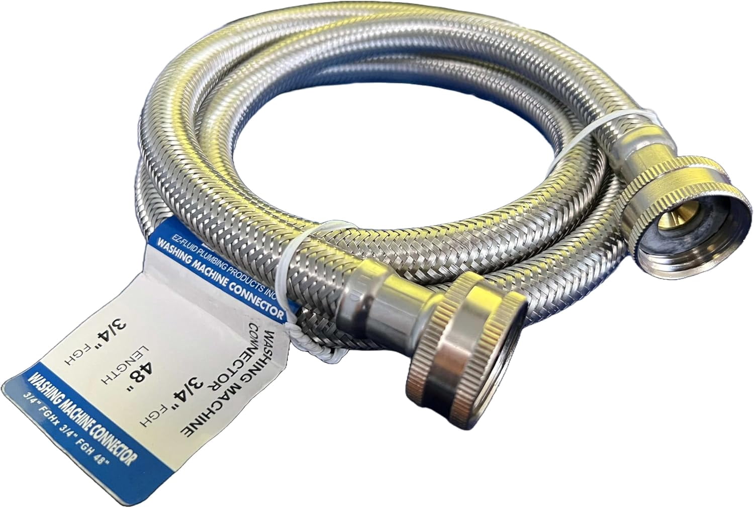 48" Portable Washing Machine Hose,Appliances Hose,Burst Proof Braided ...