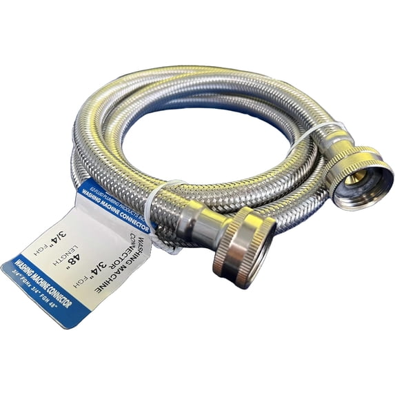 48" Portable Washing Machine Hose,Appliances Hose,Burst Proof Braided ...