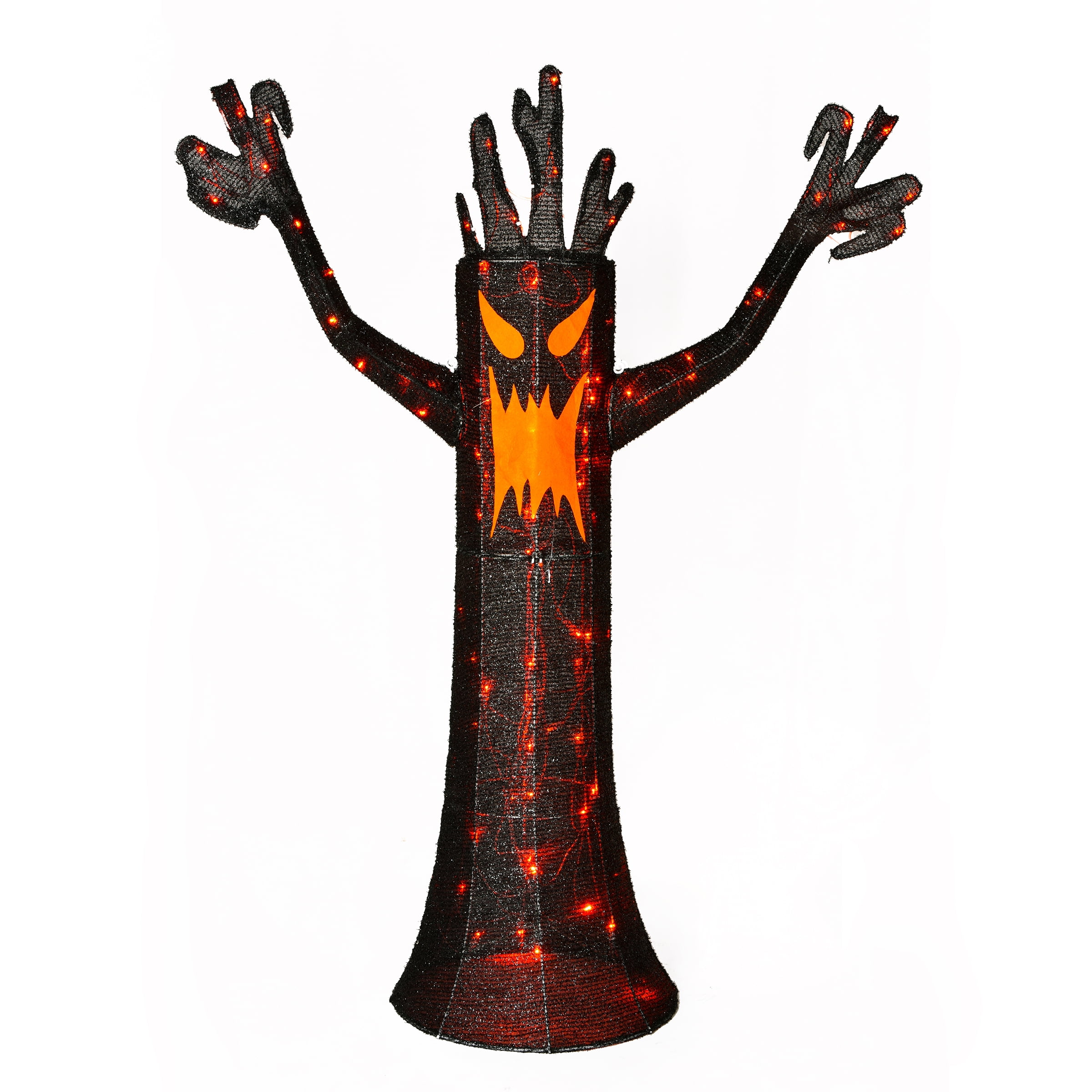 48" Pre-Lit Scary Halloween Tree - Walmart.com