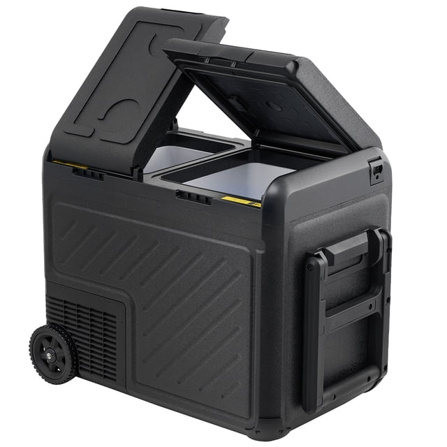 48 Qt Dual Zone Car Fridge Freezer Portable Refrigerator Cooler with 2 ...