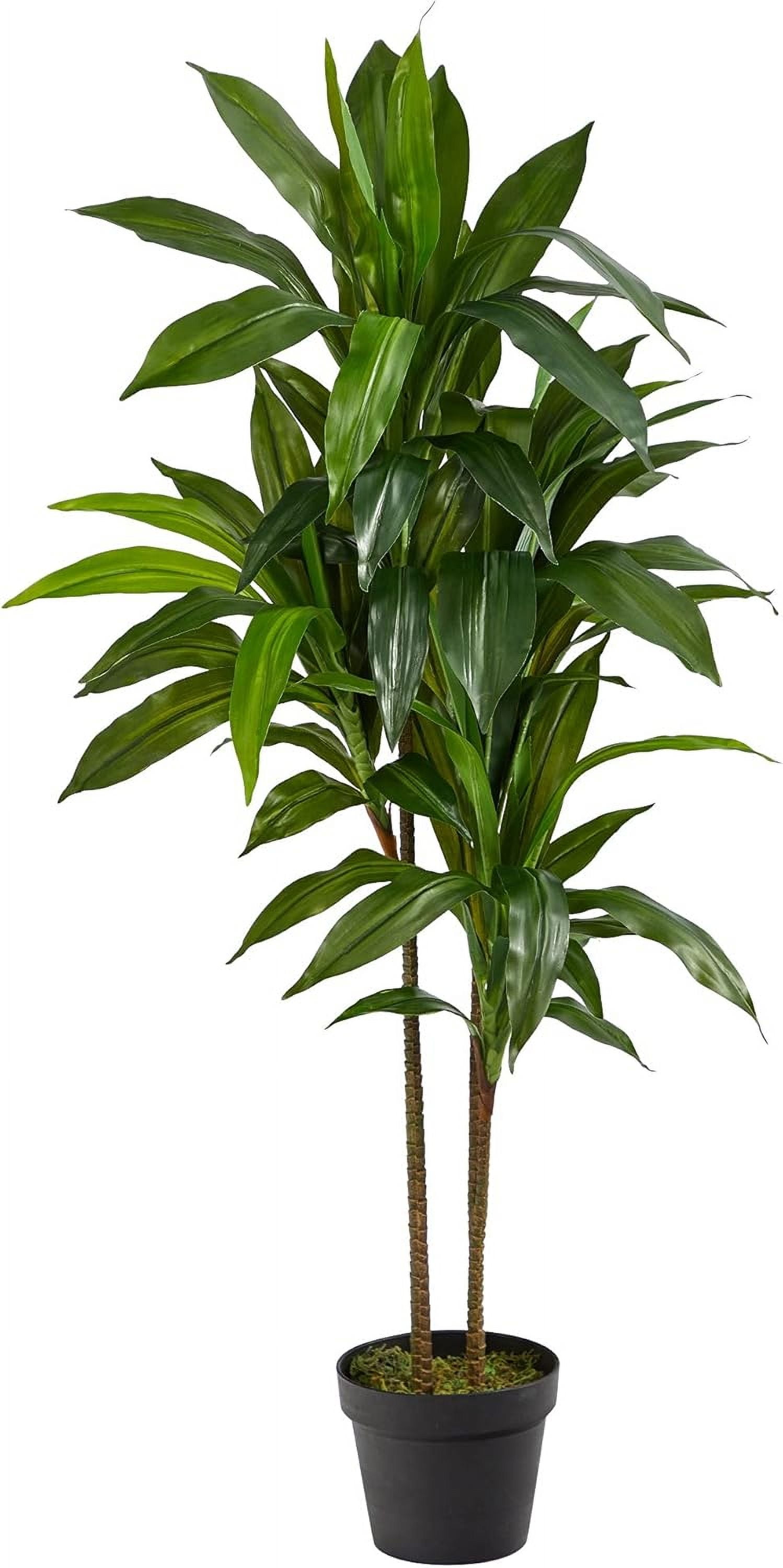 48" Real Touch Dracaena Silk Plant - Lifelike Artificial Green Tree for ...