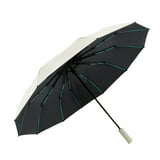 Large Double-Ribs Umbrella Automatic Folding Umbrella for Women Men ...