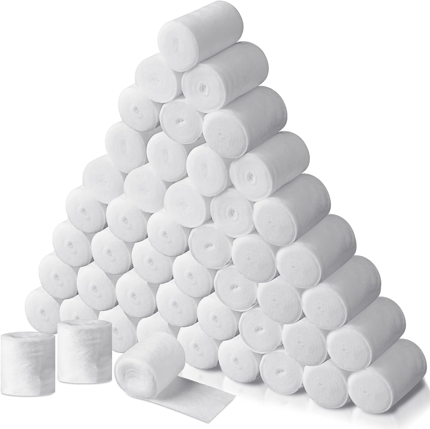 48 Rolls Cast Padding Soft Undercast Gauze Bandage Roll Cotton Wraps ...