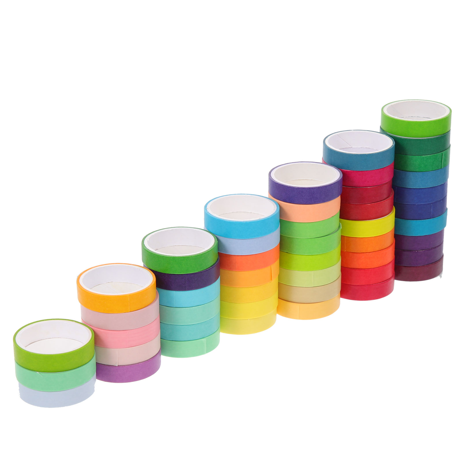 48 Rolls Colored Washi Tape Adhesive Tapes Notebook Paper Magnetic ...