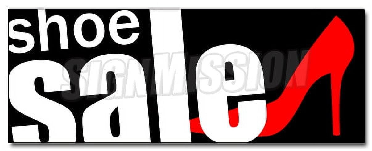48" SHOE SALE DECAL sticker store shoes clearance - Walmart.com