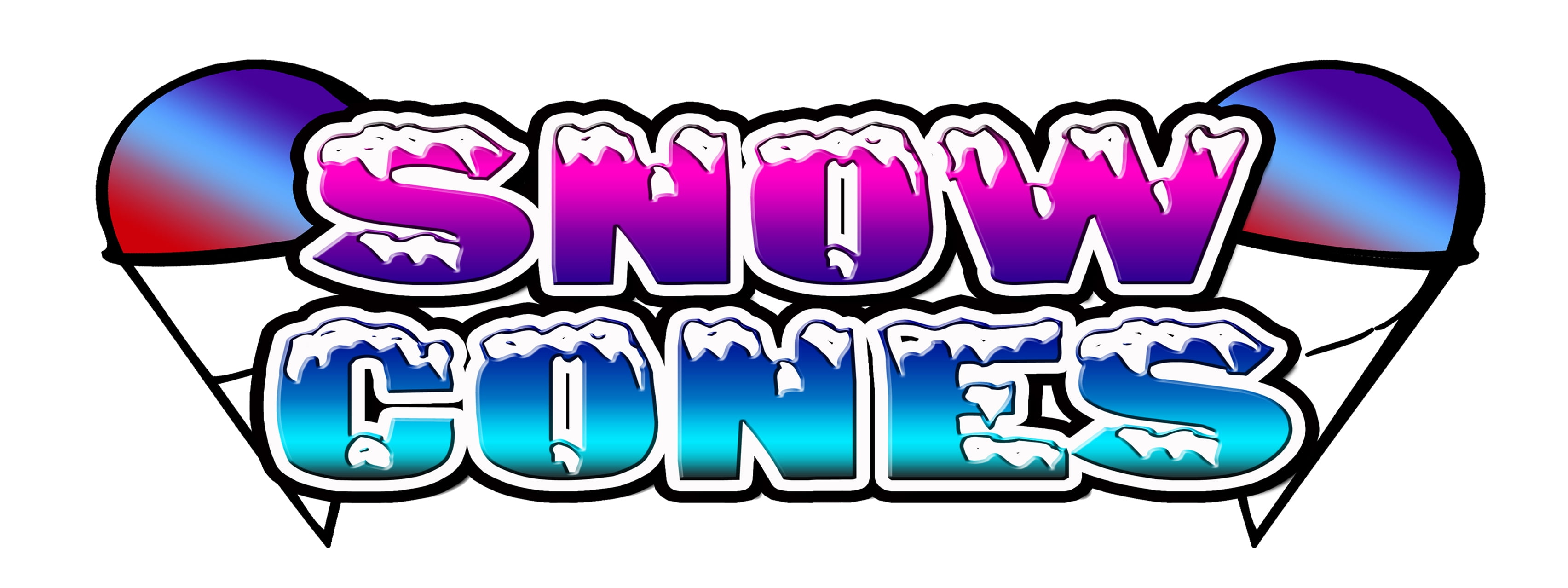 48" SNOW CONES Concession Decal sticker sno kone cone sign - Walmart.com