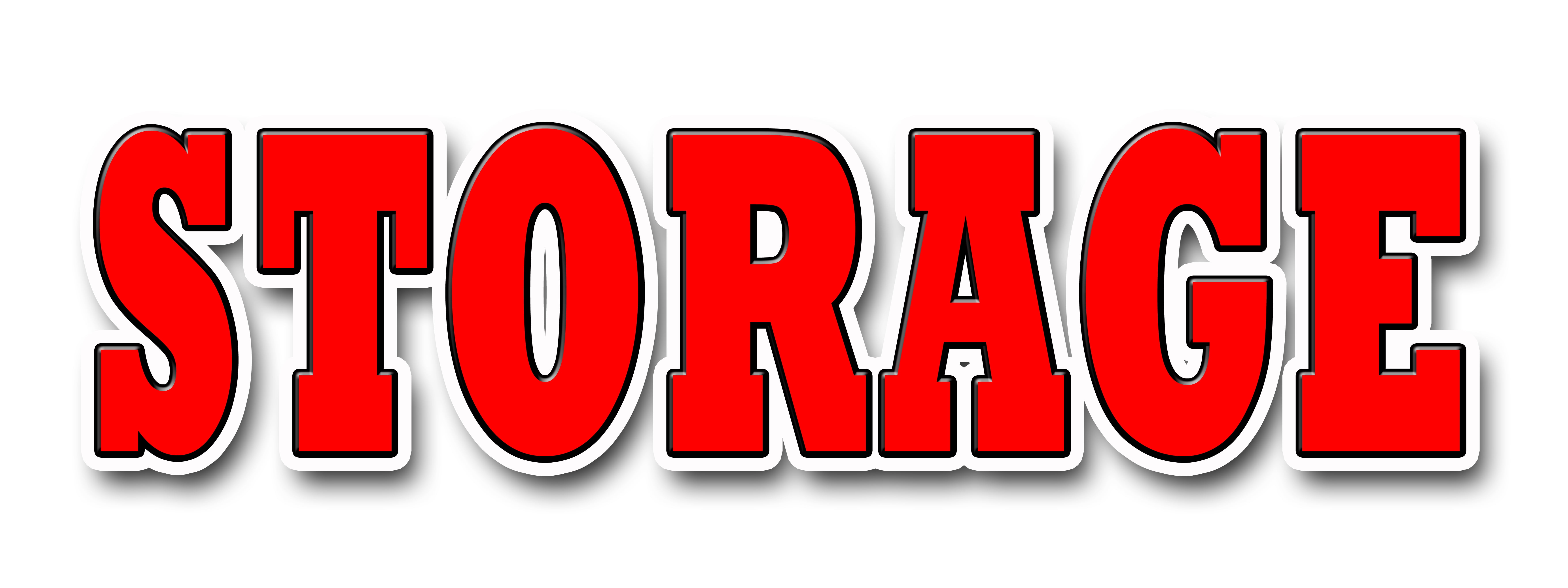 48" STORAGE DECAL sticker long short term climate controlled secure ...