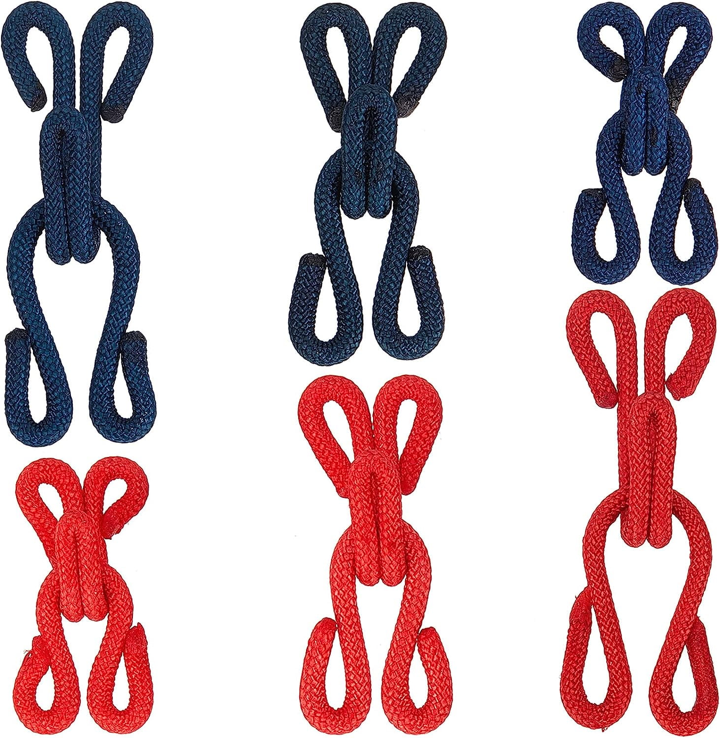 48 Sets Large Covered Sewing Hooks and Eye Closure Fasteners Hook and ...