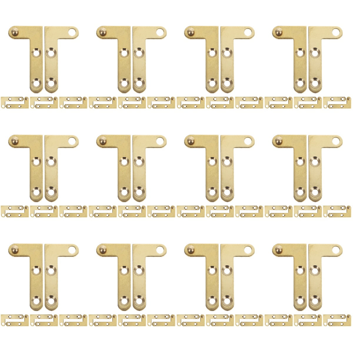 48 Sets Pivot Hinge Attic Ladder Hinge Copper Secret Door Hinge ...