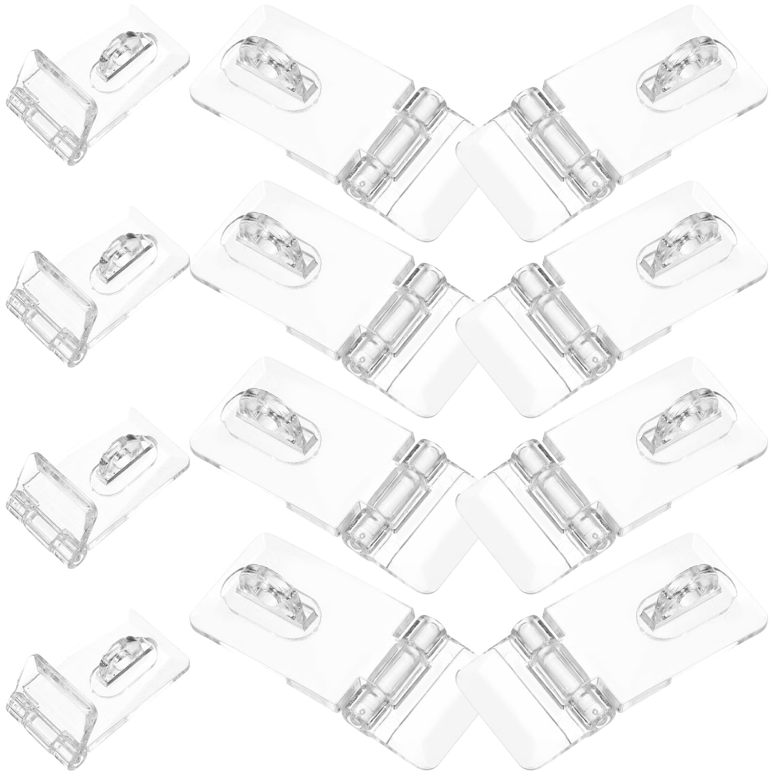 48 Sets Transparent Lock Cabinet Hinges Jewelry Boxes Hasp Latches ...