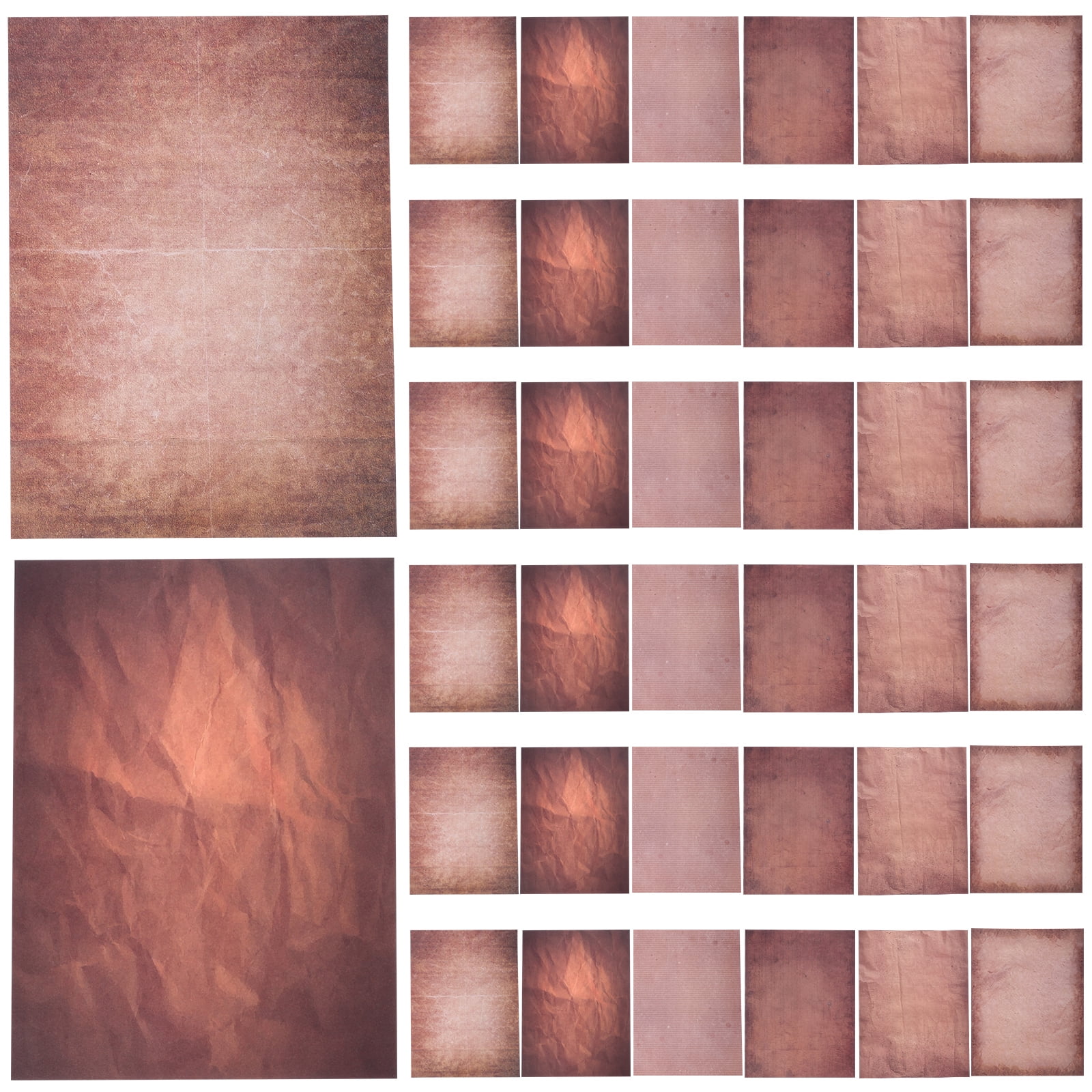 48 Sheet Vintage Antique Printing Writing Papers Letter Writting Paper ...