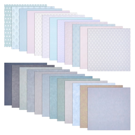 48 Sheets 48 Colors Scrapbook Paper 12x12inch Double Sided Patterned ...