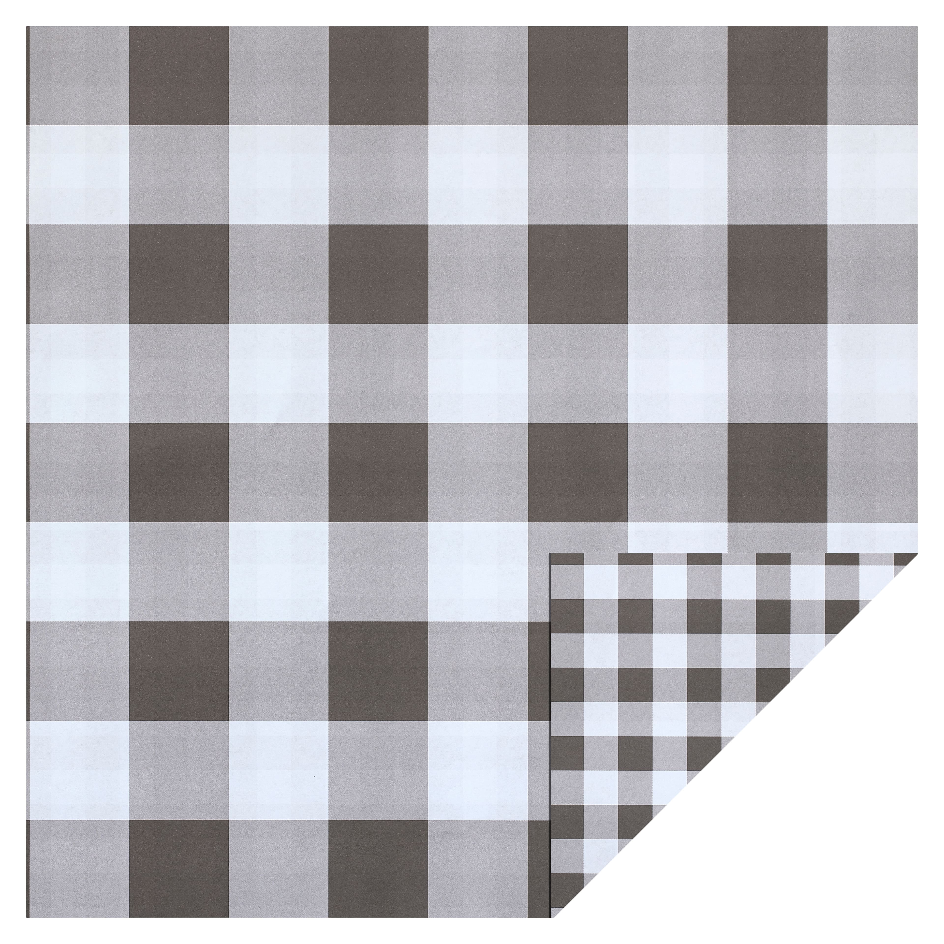 48 Sheets Black Buffalo Plaid 12" x 12" Double-Sided Cardstock Paper by ...