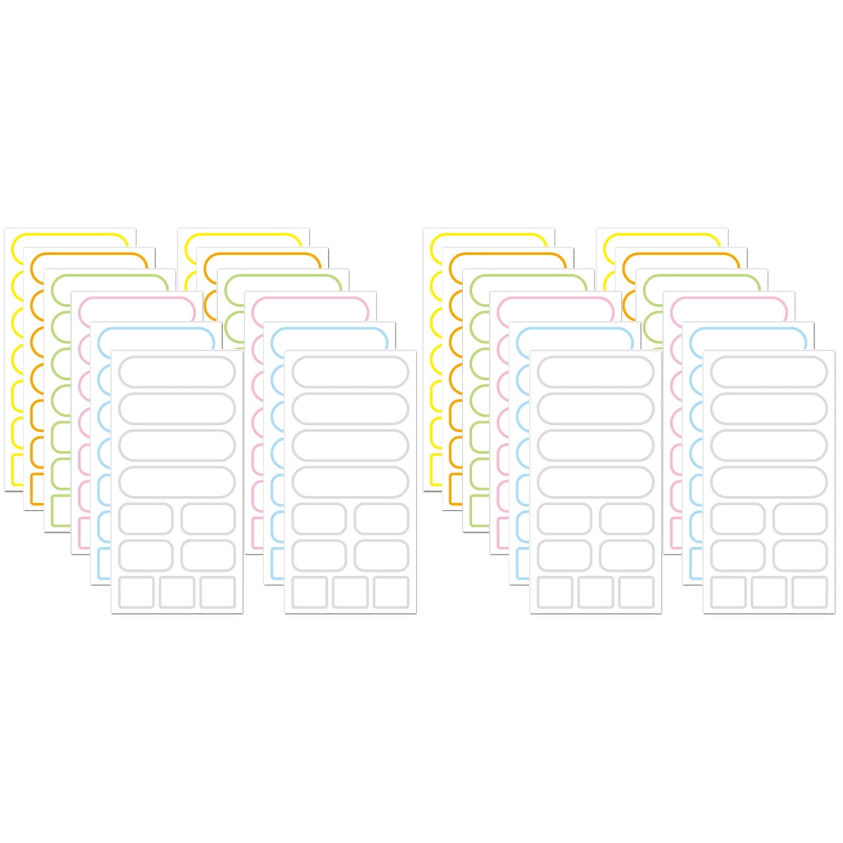 48 Sheets Labels Stickers Office Accessory Portable Bottle Supply ...