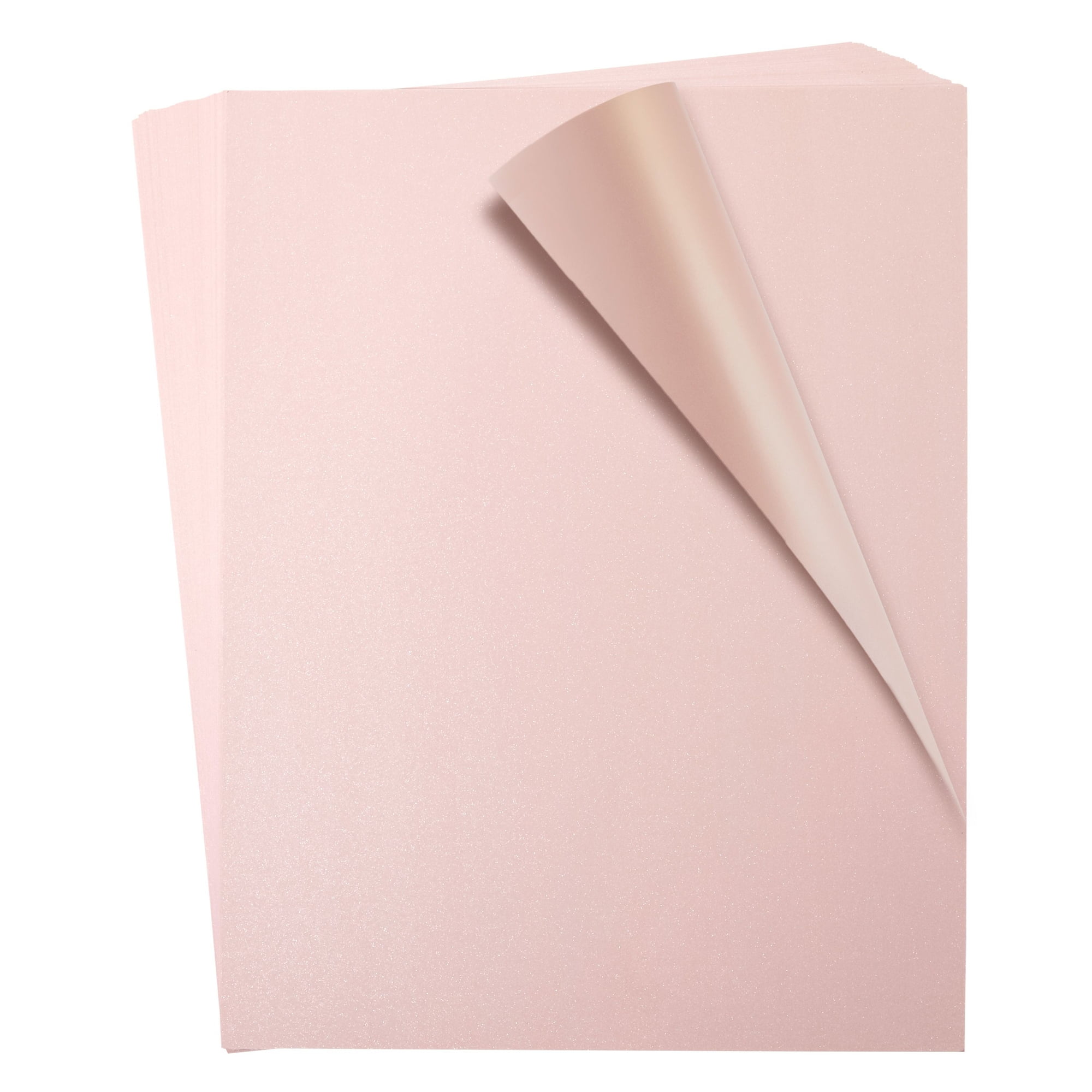 48 Sheets Pink Metallic Shimmer Cardstock Paper for Crafts, Double ...