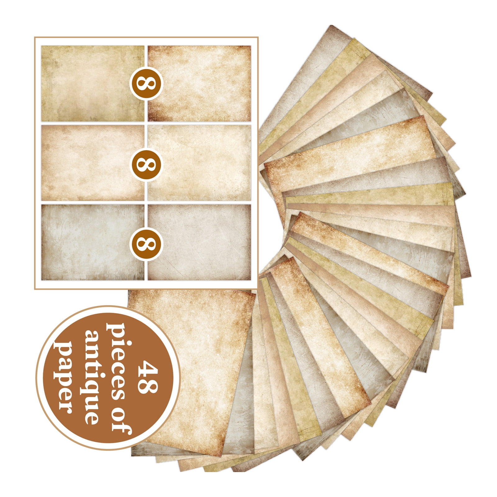 48 Sheets Retro Styles A 4 Double Sided Printer Paper Printing Sheets ...