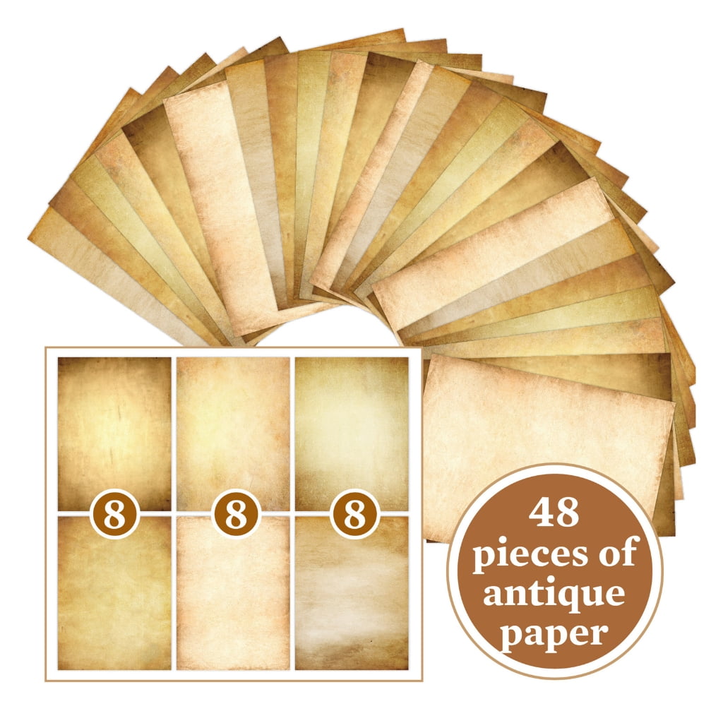 48 Sheets Retro Styles A4 Double Sided Printer Paper Printing Sheets ...