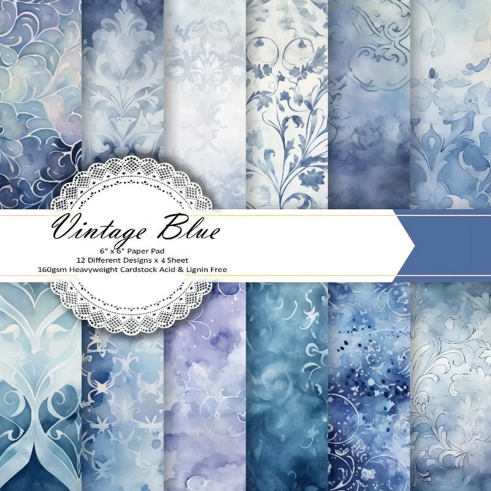 48 Sheets Scrapbook Paper, 6" x 6" Cardstock Decoupage Paper Pad ...