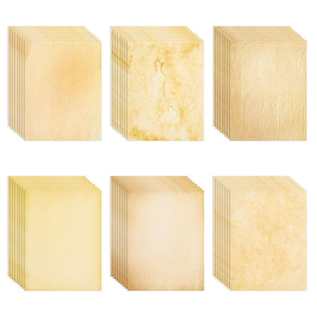 Vintage Style Aged Paper, 48 Sheets for Printer, Certificates ...