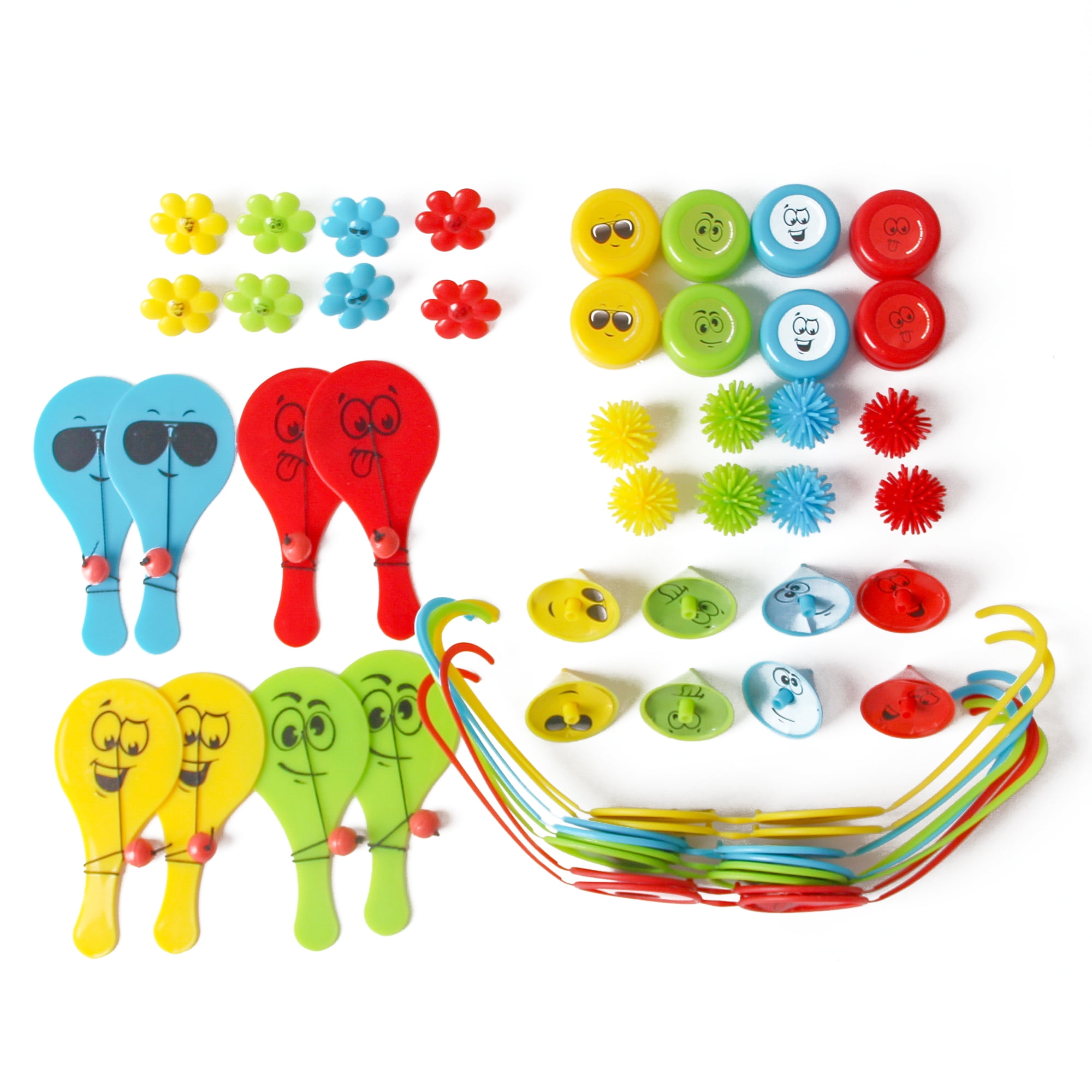 48 Smiley Face Party Favors Value Pack, Way to Celebrate! Plastic, - 48 ...